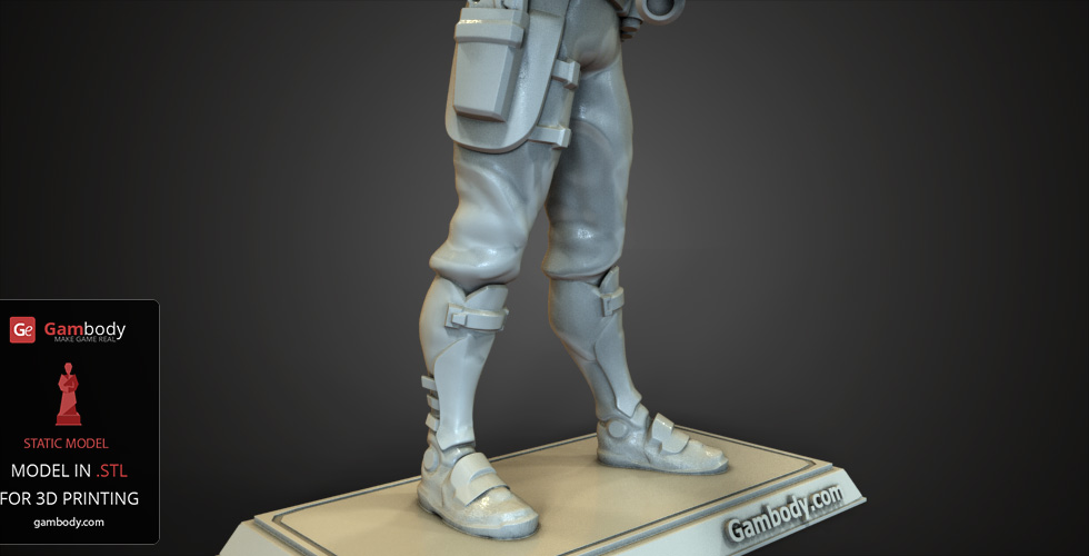 Overwatch - Soldier: 76 3D Model STL Files | Static Figure | 3D ...