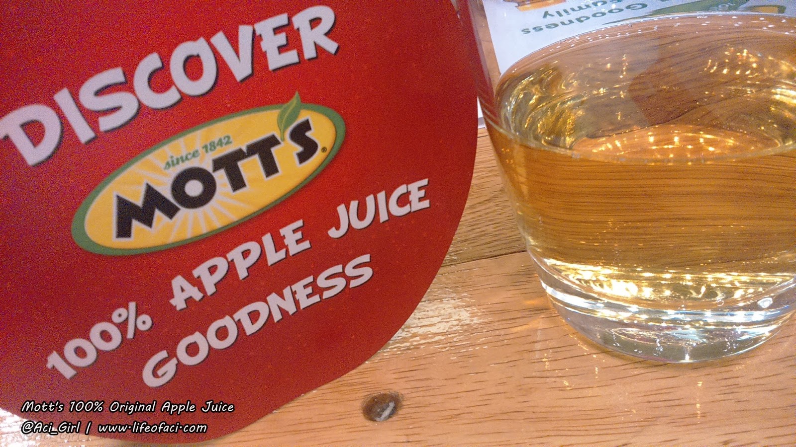 Mott's 100% Apple Juice Goodness since 1842 | Aci Girl