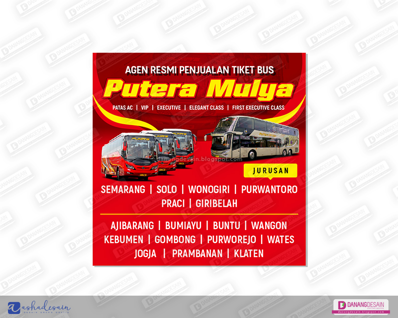 Contoh Desain Spanduk Banner Agen Bus Putera Mulya - Contoh Desain ...