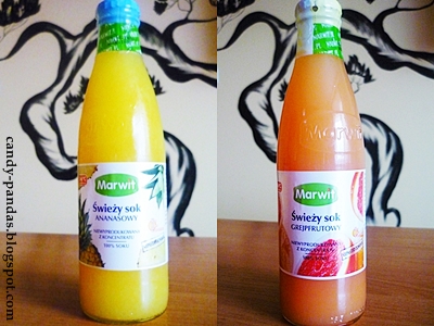 Świeży sok ananasowy i grejpfrutowy - Marwit | Candy Pandas