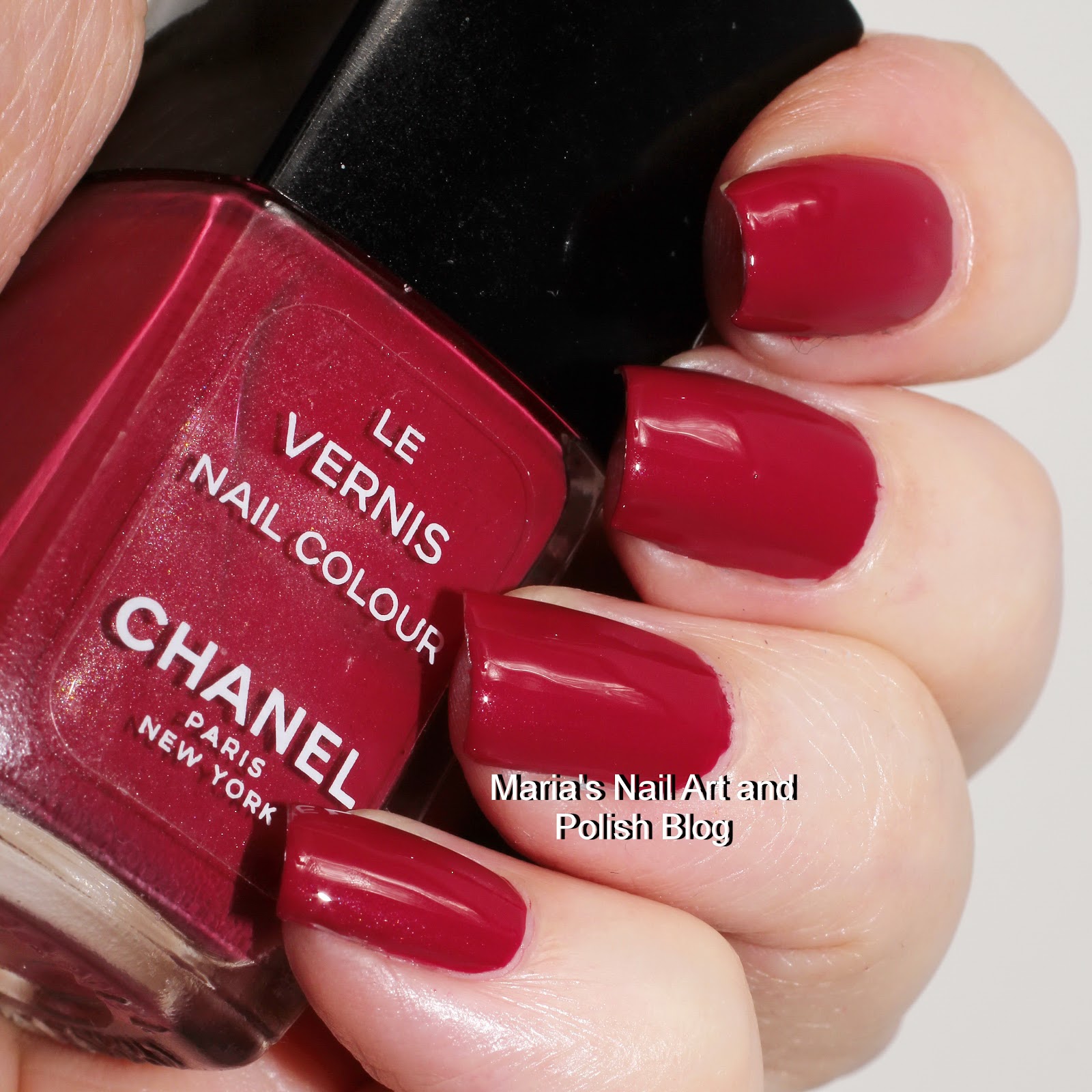 Marias Nail Art and Polish Blog: Chanel Rouge Envoutant - Berry 55 swatches