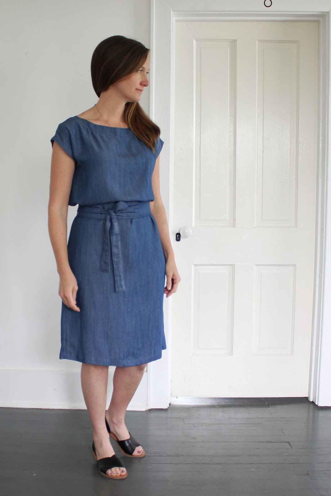 Wholecloth: Improvised Sack Dress Worn Two Ways