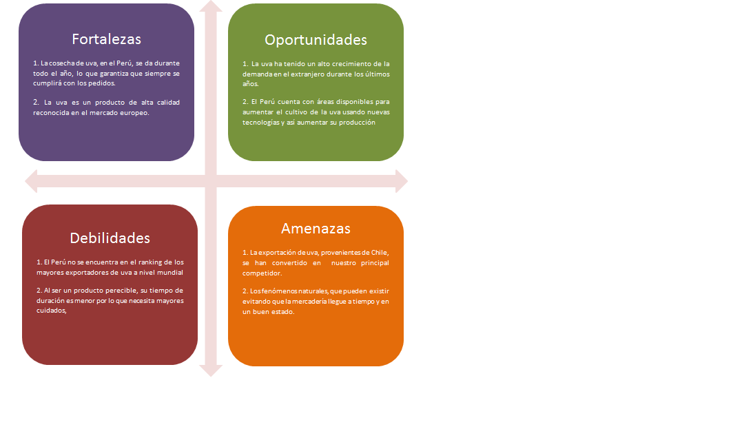 Peruvian Grapes Export::exportación de uvas peruanas: Análisis FODA