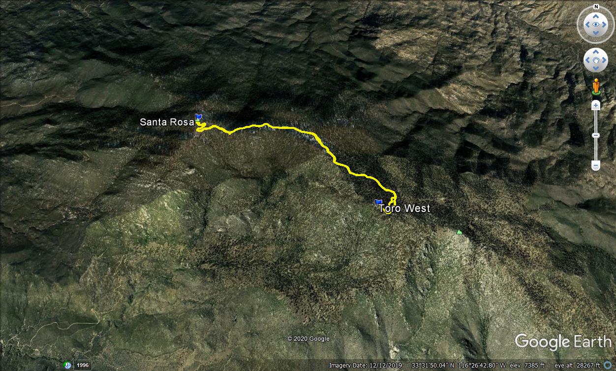 Iron Hiker: Toro Peak West and Santa Rosa Mountain
