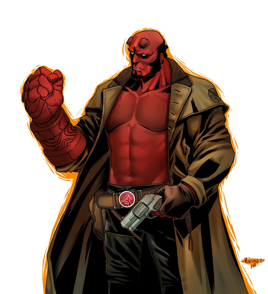 comic cartoons: Hellboy
