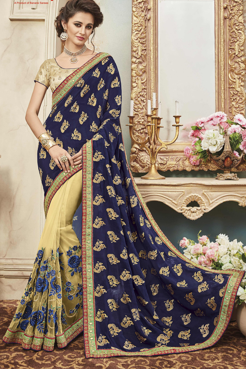 Designer Diwali Wear Saree With Heavy Work Patang Sarees - 4001