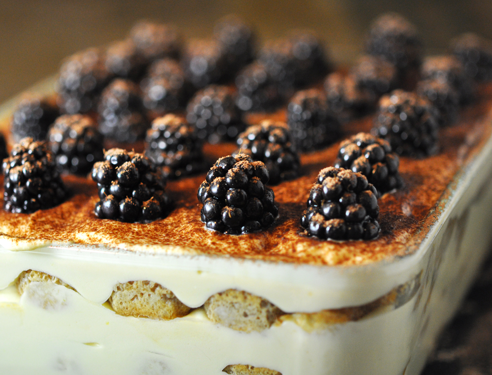 Classic Tiramisu, with Blackberries Recipe | RecipeStudio