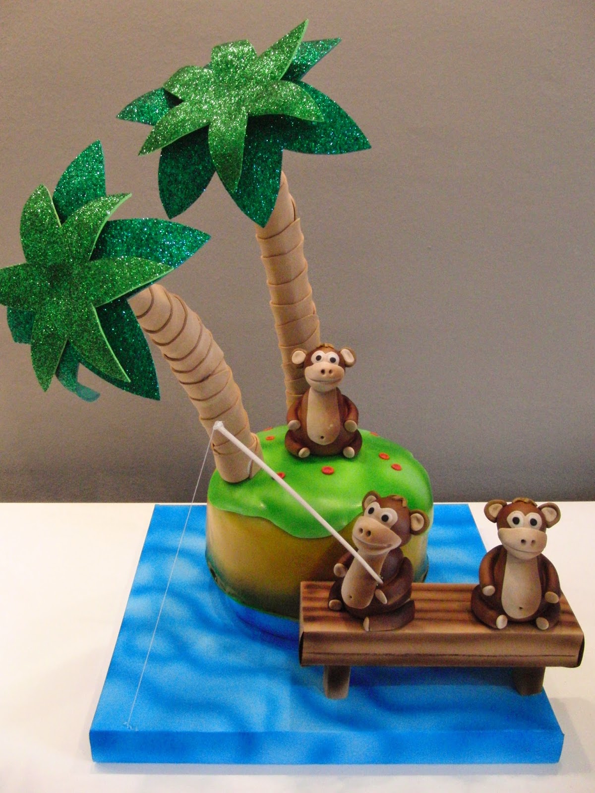 BarretoCAKES: Pastel isla de monos