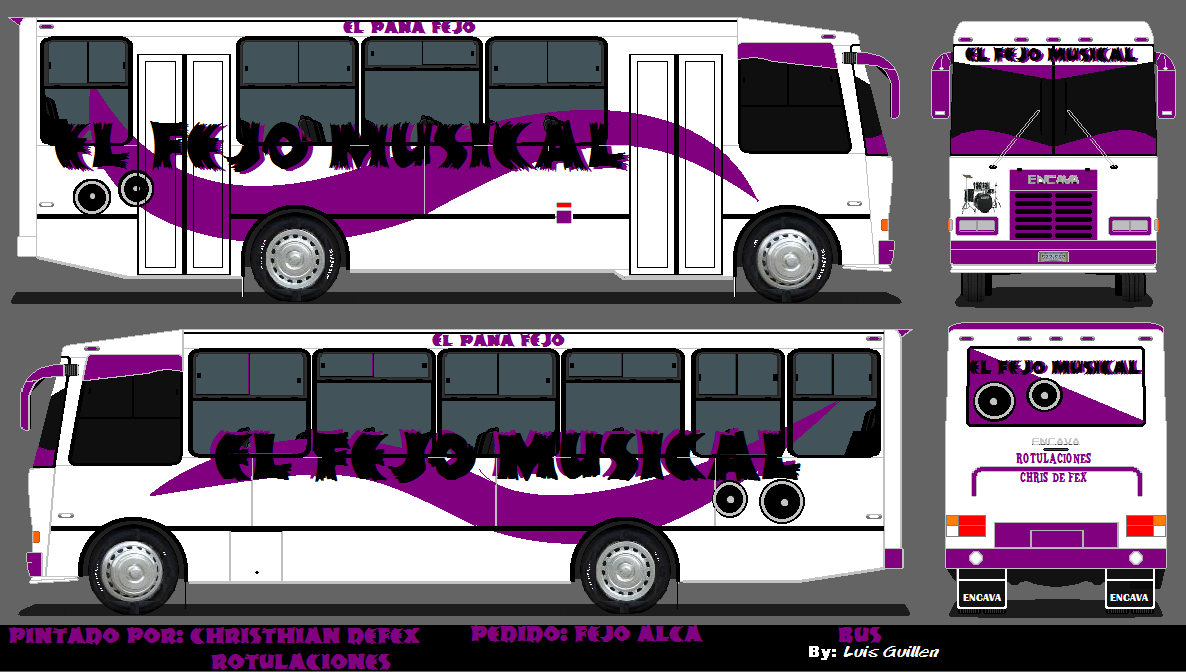 Diseños Autobuses Venezuela: Encavas Pintadas