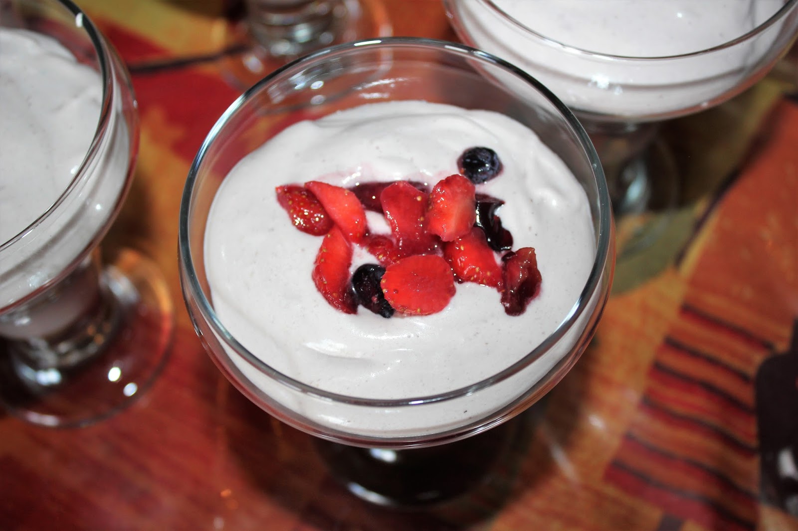 St-Honoré au fruits rouges en verrine