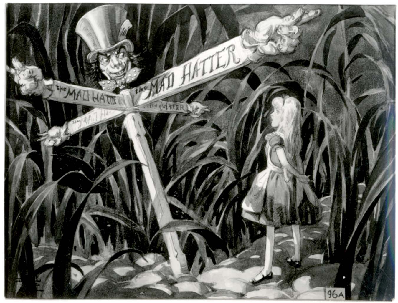 Vintage Disney Alice in Wonderland: David Hall Story Art Stills - All ...