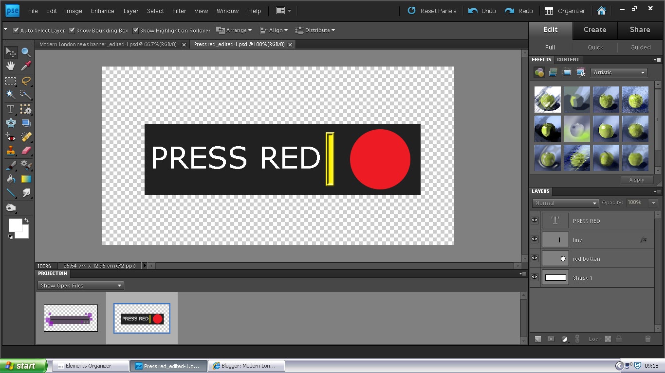 Modern London News: Banner and 'Press Red' complete