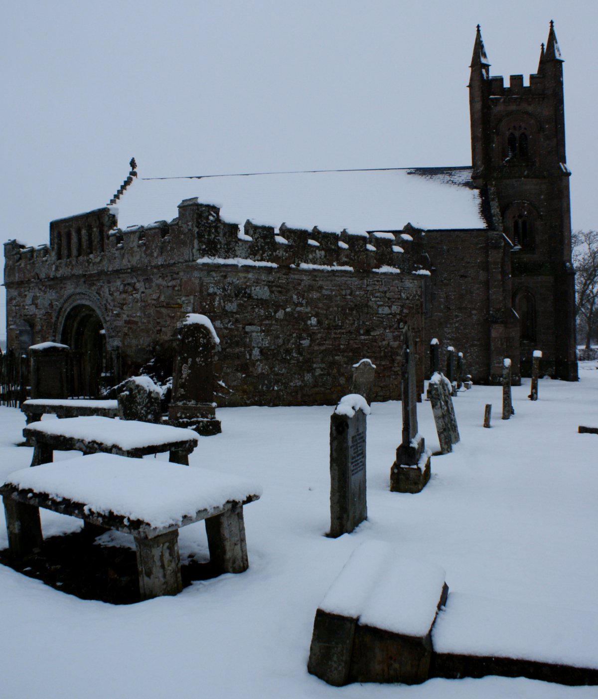 Tour Scotland: Tour Scotland Photograph Graveyard Snow March 12th