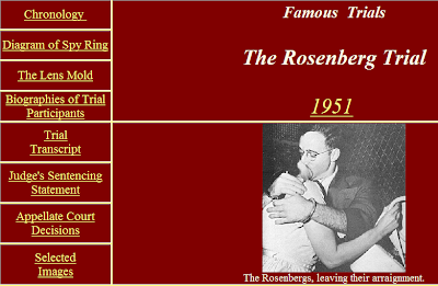 The Learning Professor: Website Spotlight: Rosenberg Trial