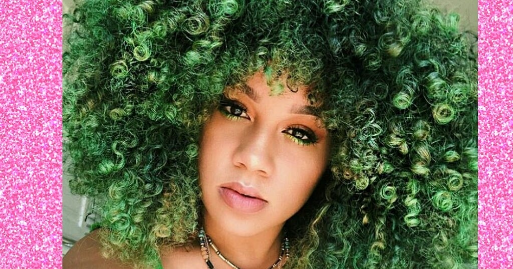 GREEN CURLY HAIR