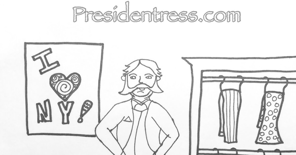 Presidentress: Chester Arthur Coloring Page!