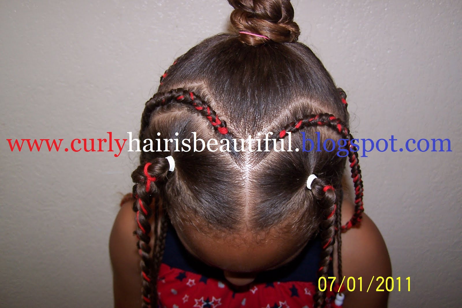 Curly Hair Is Beautiful!: Star Spangled Hair- "Fire Cracker"