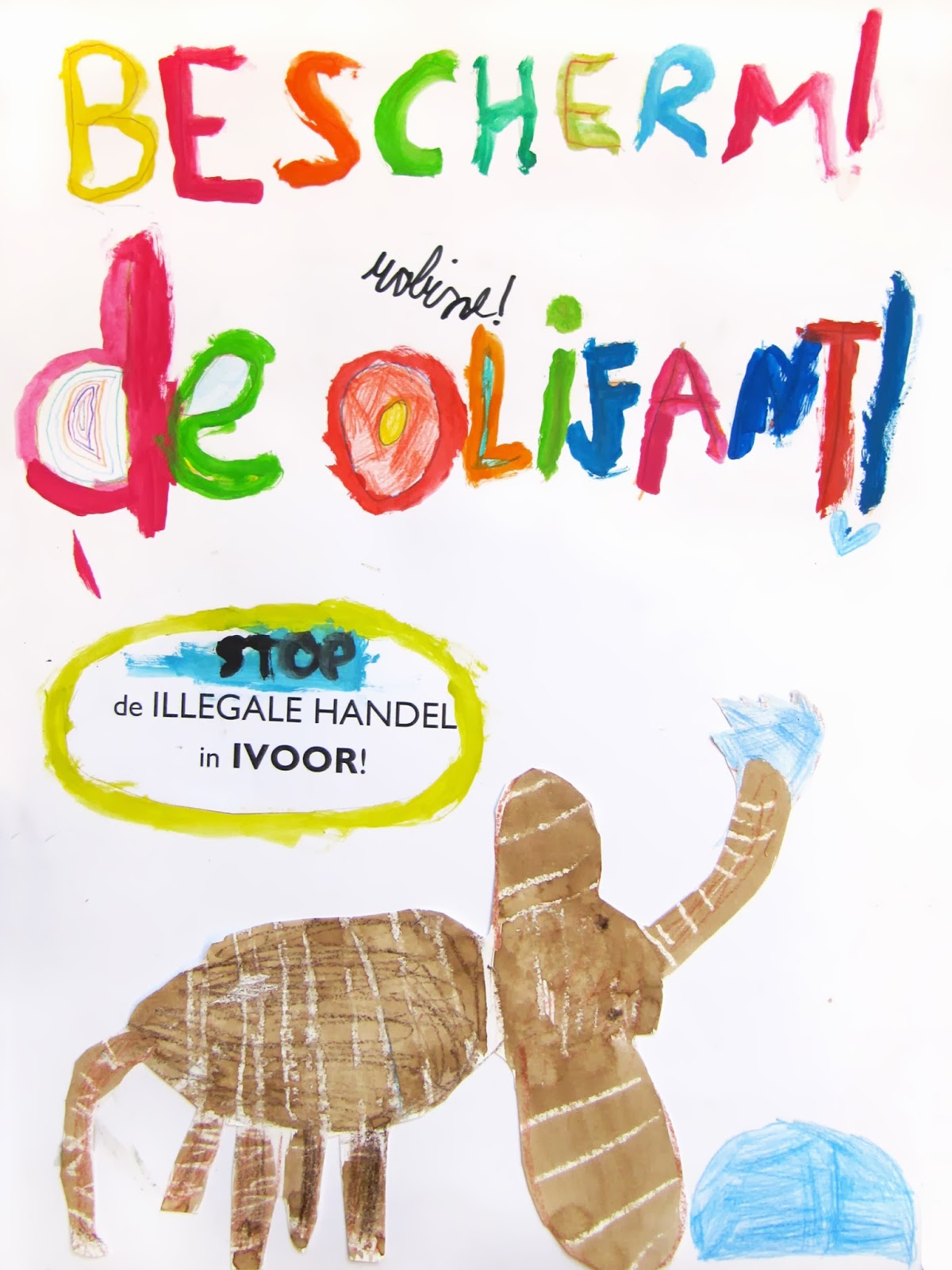 Fabriek Creatief: Handige Handjes - Poster 'Red de olifant!' 10/2013