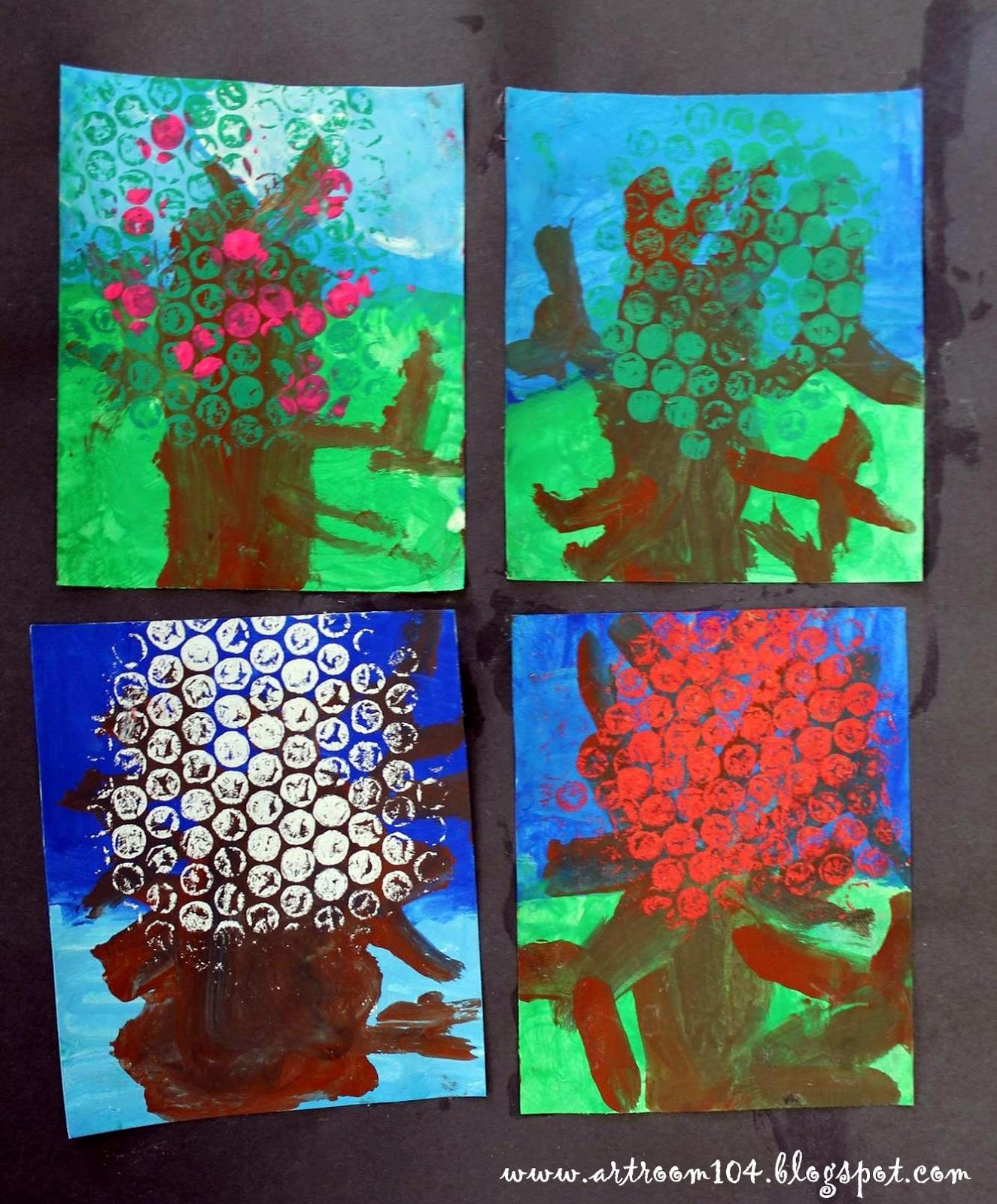Art Room 104: Kindergarten: Four Seasons Project