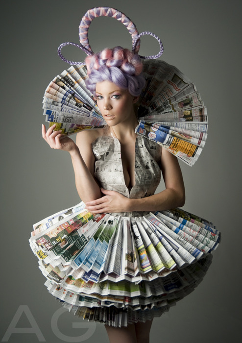 Grace-la-fashionista: Paper couture Art!!!!