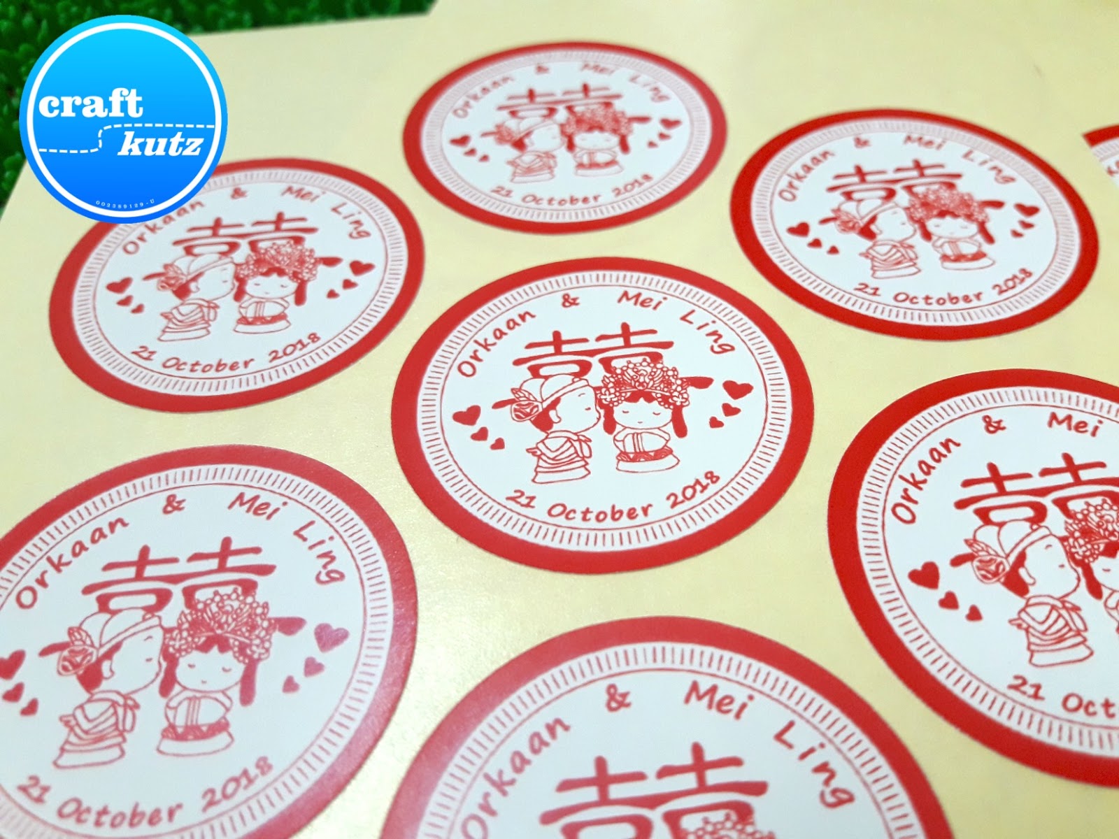 Chinese Traditional Wedding Design Stickers. ~ Craft Kutz