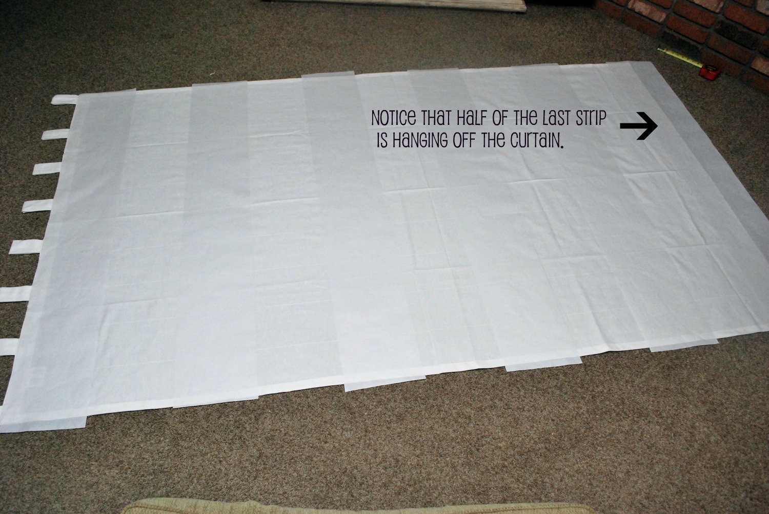 Tutorial for DIY Stripe Curtains Using Freezer Paper!