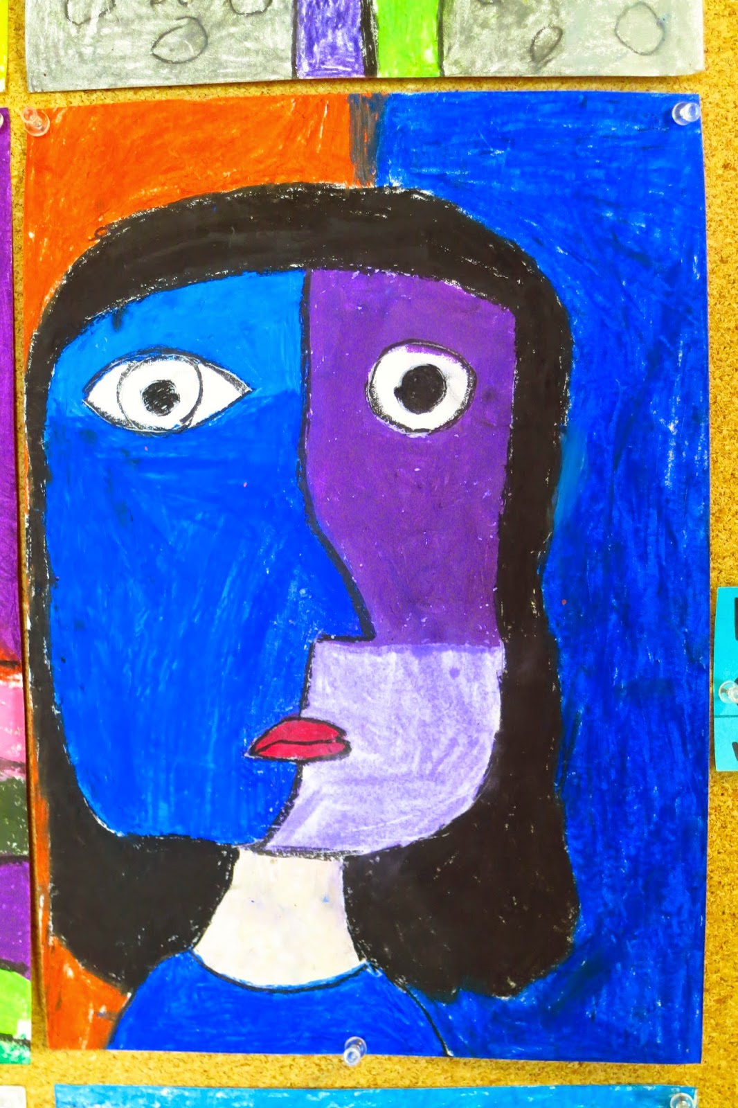 Out of the Box Learning: Cubism Self Portraits