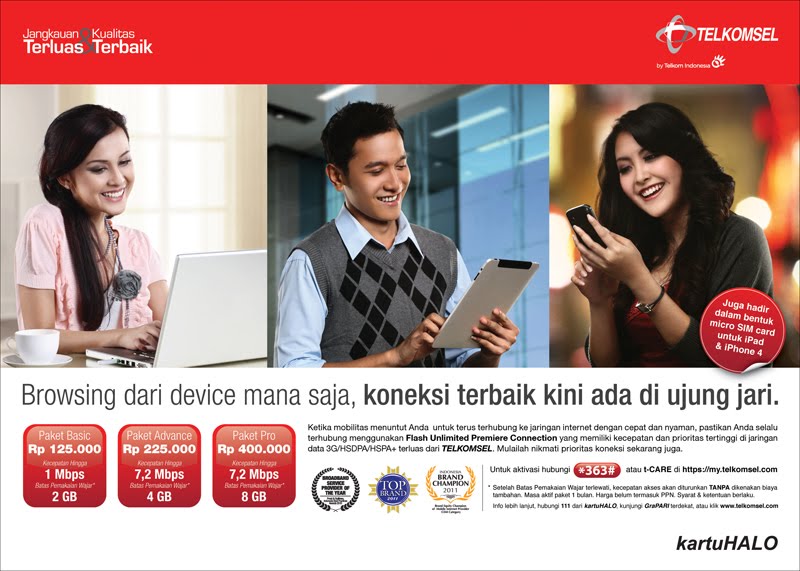 私のデジタルジャーナル: Telkomsel Flash Pasca Bayar : Premier Connection Untuk ...