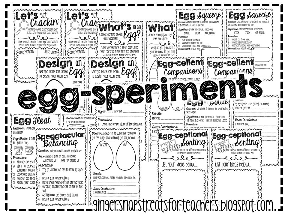 Ginger Snaps: Egg-speriments Mini Unit and B2S Sale!