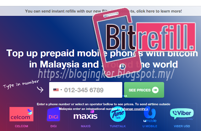 Cara Beli Topup Maxis,Digi,Celcom,TuneTalk Guna Bitcoin 2017 | Blog tentang cara buat,website ...
