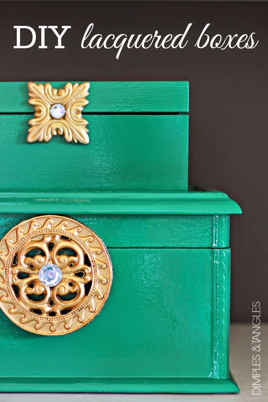 DIY LACQUERED BOXES | Dimples and Tangles