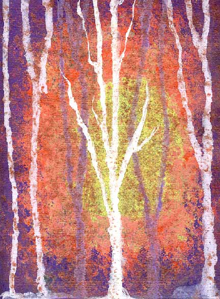 Autumn Glory - a mixed media painting tutorial