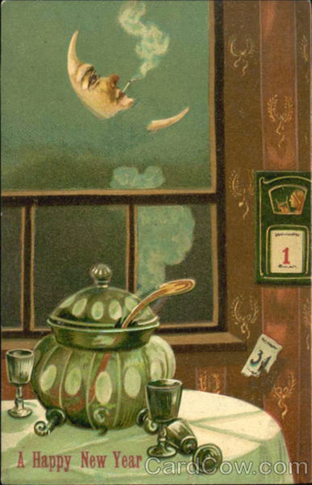 30 Strange and Creepy Vintage New Year’s Postcards From Between the ...