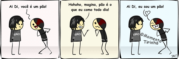 E no camarim do Emo X Zero - ®Momento Tirinha