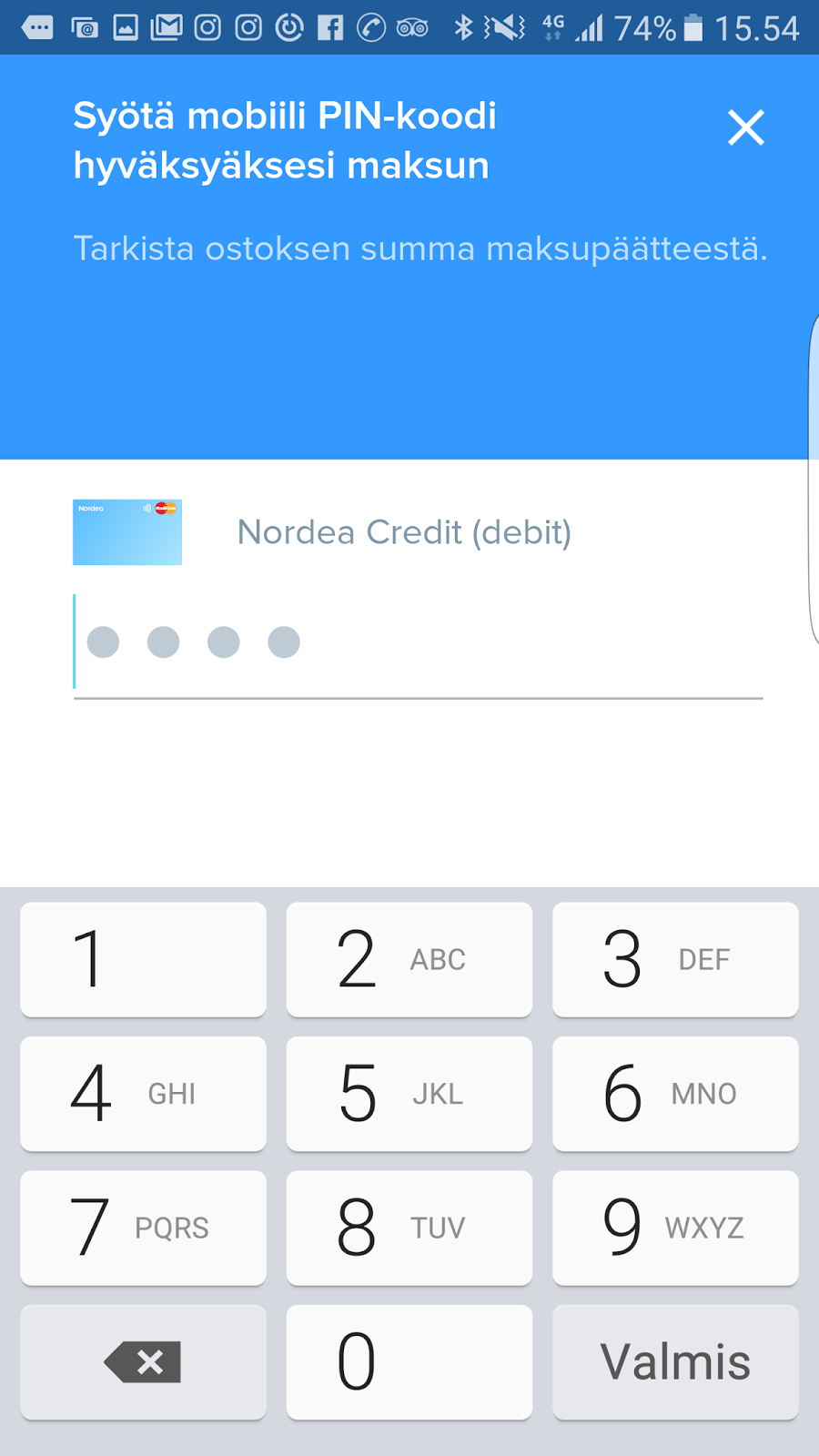 Bittimittari: Nordea Pay lähimaksu suoraan puhelimessa