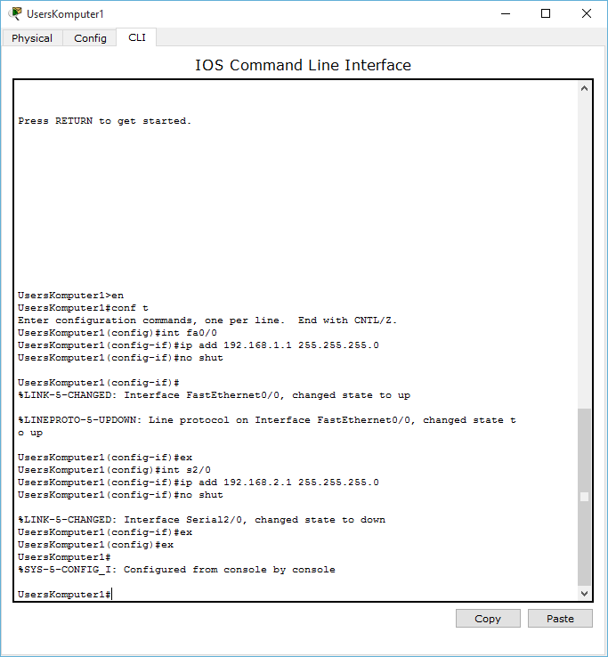 Perintah Konfigurasi Router Melalui Cli