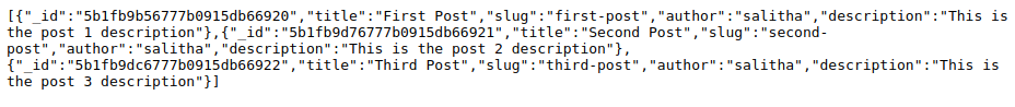 Fetch data from MongoDB using Express