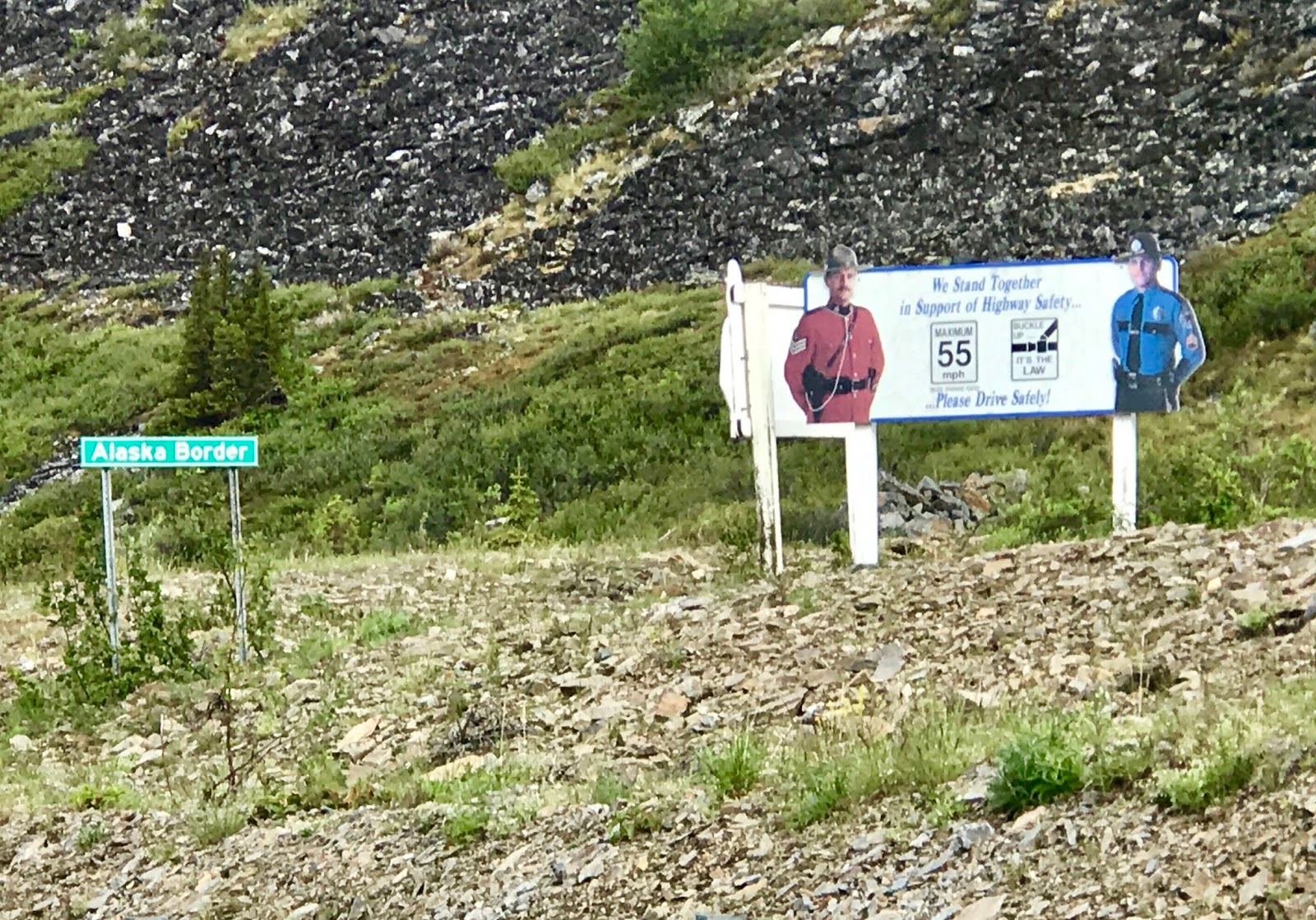 On The Meandering Road: June 25, 2017 - Alaska/Canada Border to Tok, AK