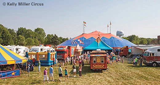 Sirkusteltta: Amerikan ensimmäinen sirkus 1793 First circus in USA
