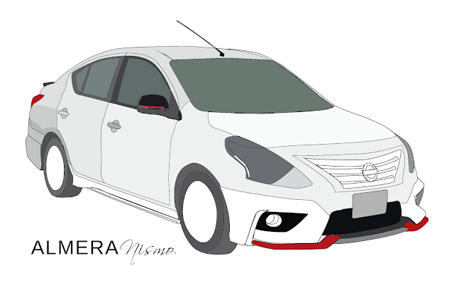 TRACING VECTOR [NISSAN ALMERA Nismo] 2016