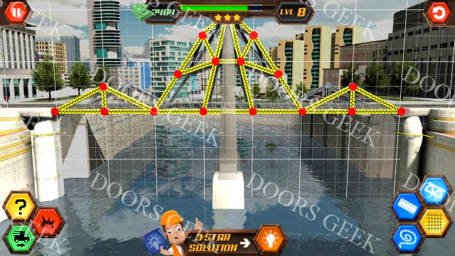 Bridge Construction Simulator [Medium] Level 8 ~ Doors Geek