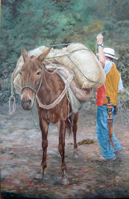 ARRIERO+AMARRANDO+Acco.+75x49.JPG (450×691) | Cuadros de arte, Dibujos ...