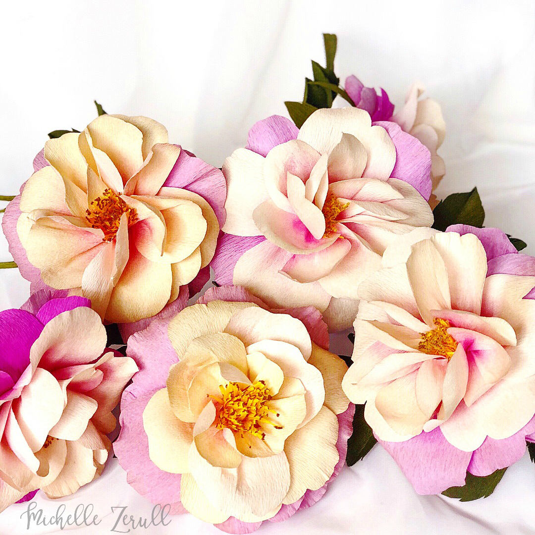 Michelle Zerull : Paper Flowers: Distant Drum Roses