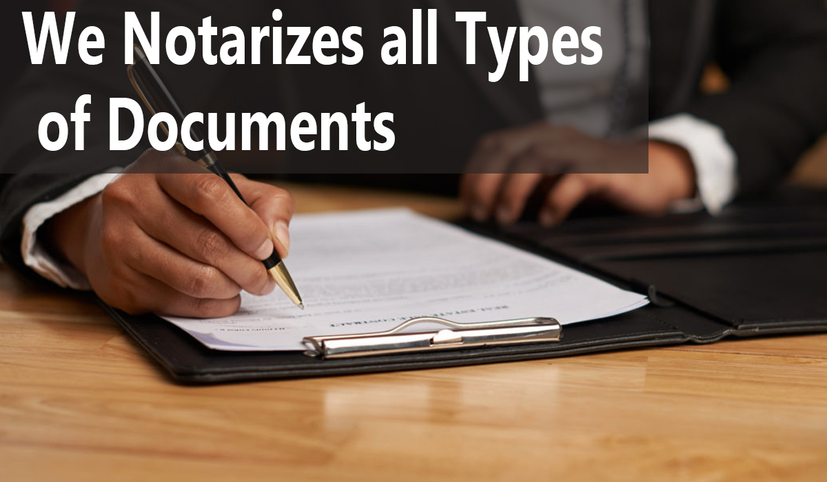 We Notarizes all Types of Documents & Letters 24/7 & Can Provide a ...