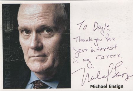 Kiwiautogal's Autographs: Michael Ensign