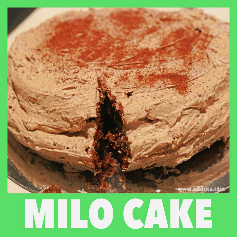 Milo Cake with Dulce De Leche filling and Milo Butter cream Icing