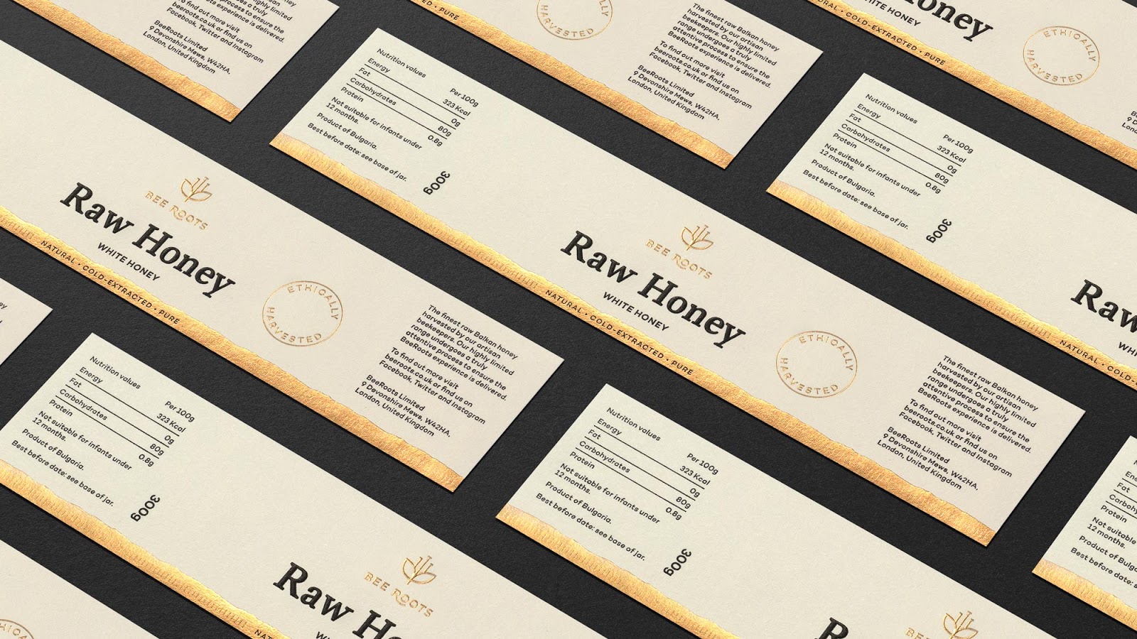 Bee Roots – premium artisan honey – Packaging Of The World