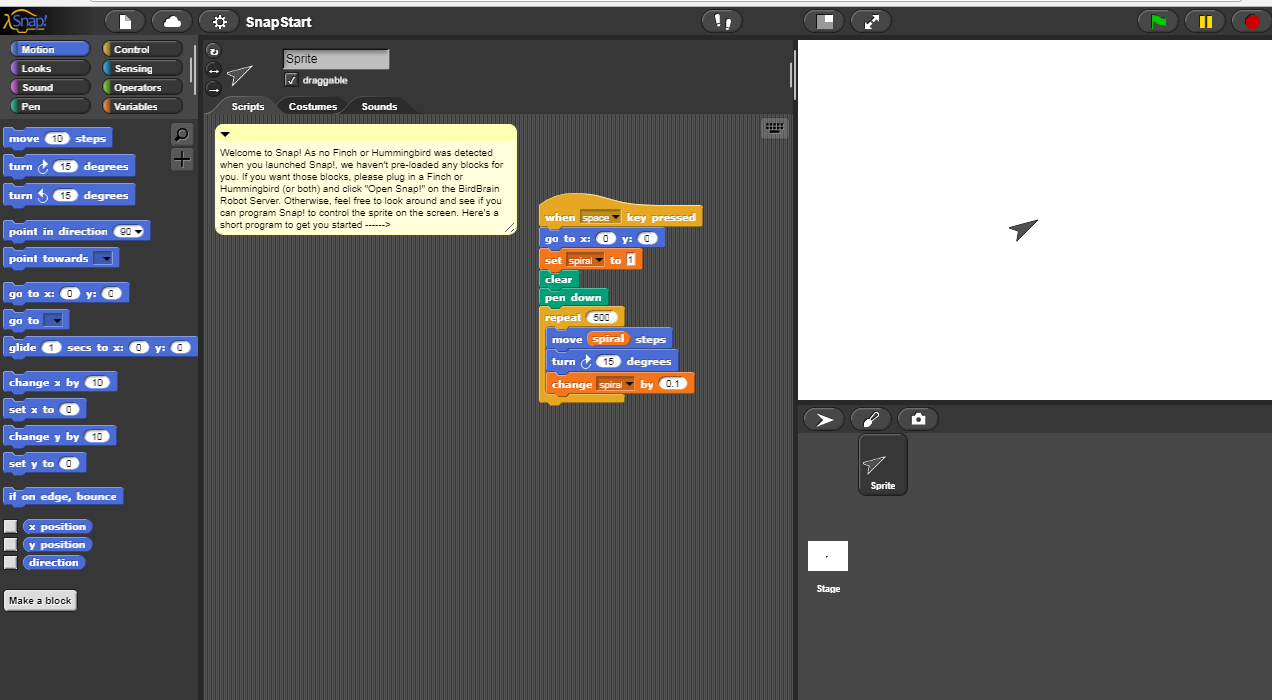 Blog Personal de Tecnologia 8A- Mfalcon: EL LENGUAJE DE PROGRAMACIÓN SNAP