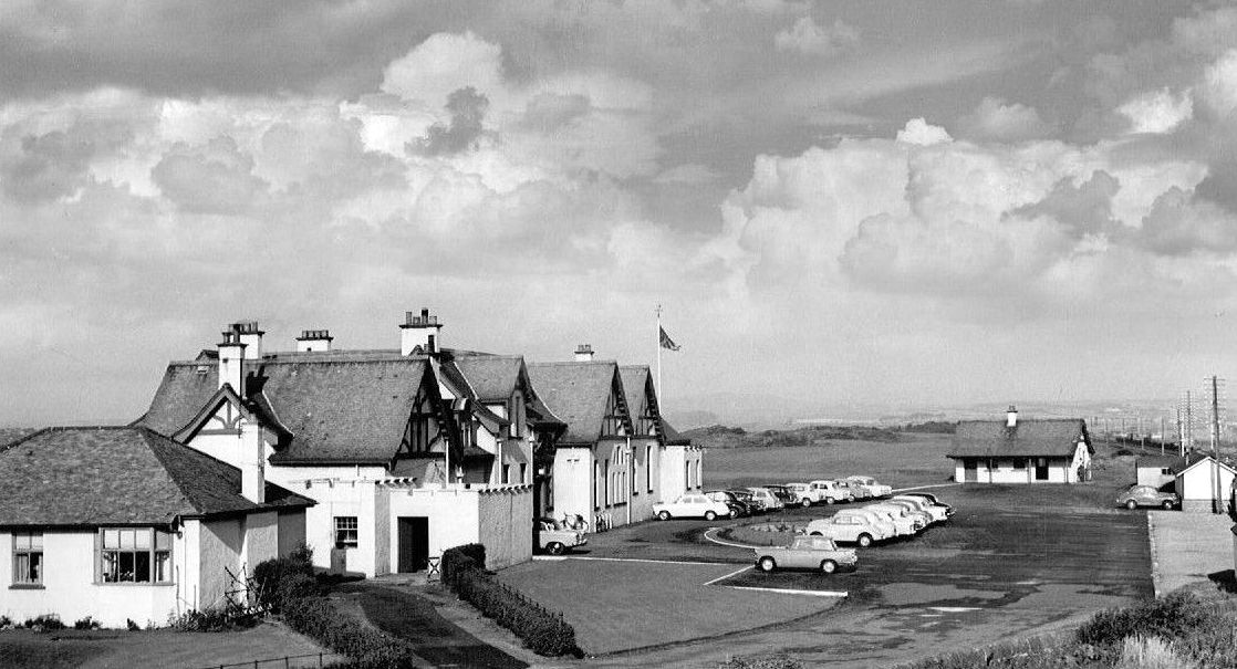 Tour Scotland: Old Photograph Bogside Golf Course Irvine Scotland
