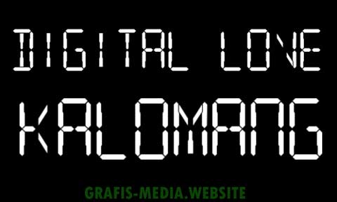 10 Font Gratis Untuk Jam Digital & Kalkulator Digital - Ngeeneet